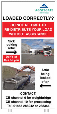 Quarry sign example 1500x3000mm - Direct Signs