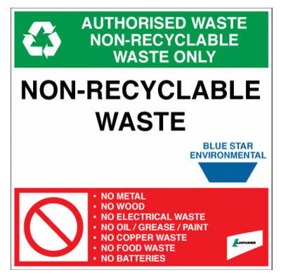 Quarry sign example 1000x1000mm - Direct Signs