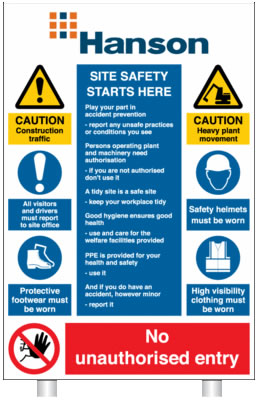 Quarry sign example 1200x1800 - Direct Signs