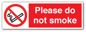 Please do not smoke - Direct Signs