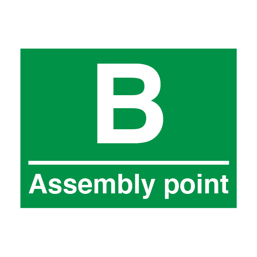 Fire Assembly Point with Space for Numbers & Letters - Direct Signs