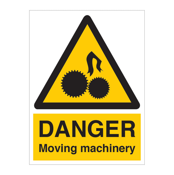 DANGER Moving Machinery Sign - Direct Signs