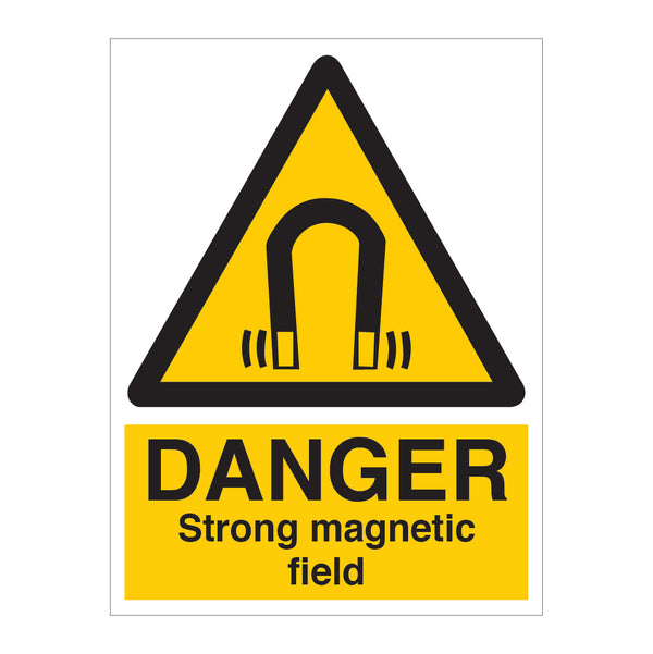 DANGER Strong Magnetic Field Sign - Direct Signs